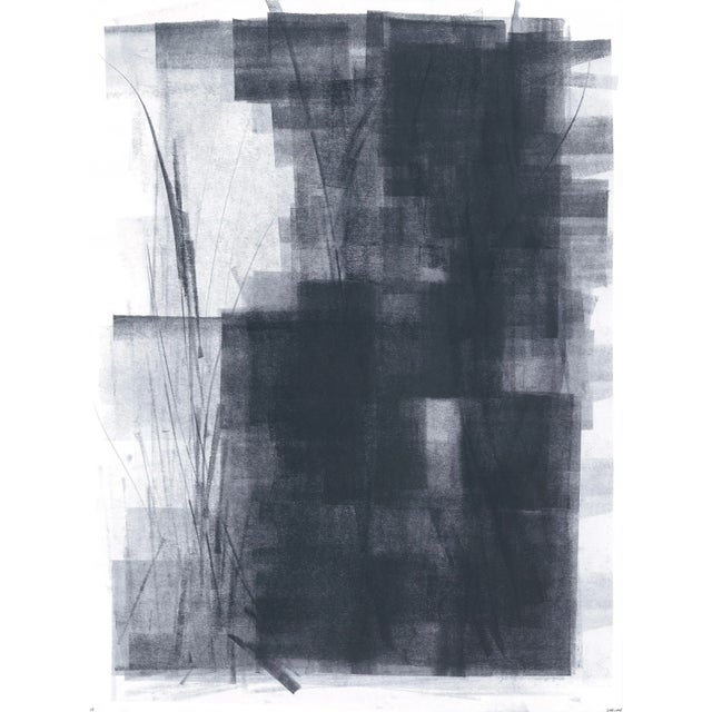 Ink on Paper Set of 2 Print 18*24 Original Modern Abstract Black White ...