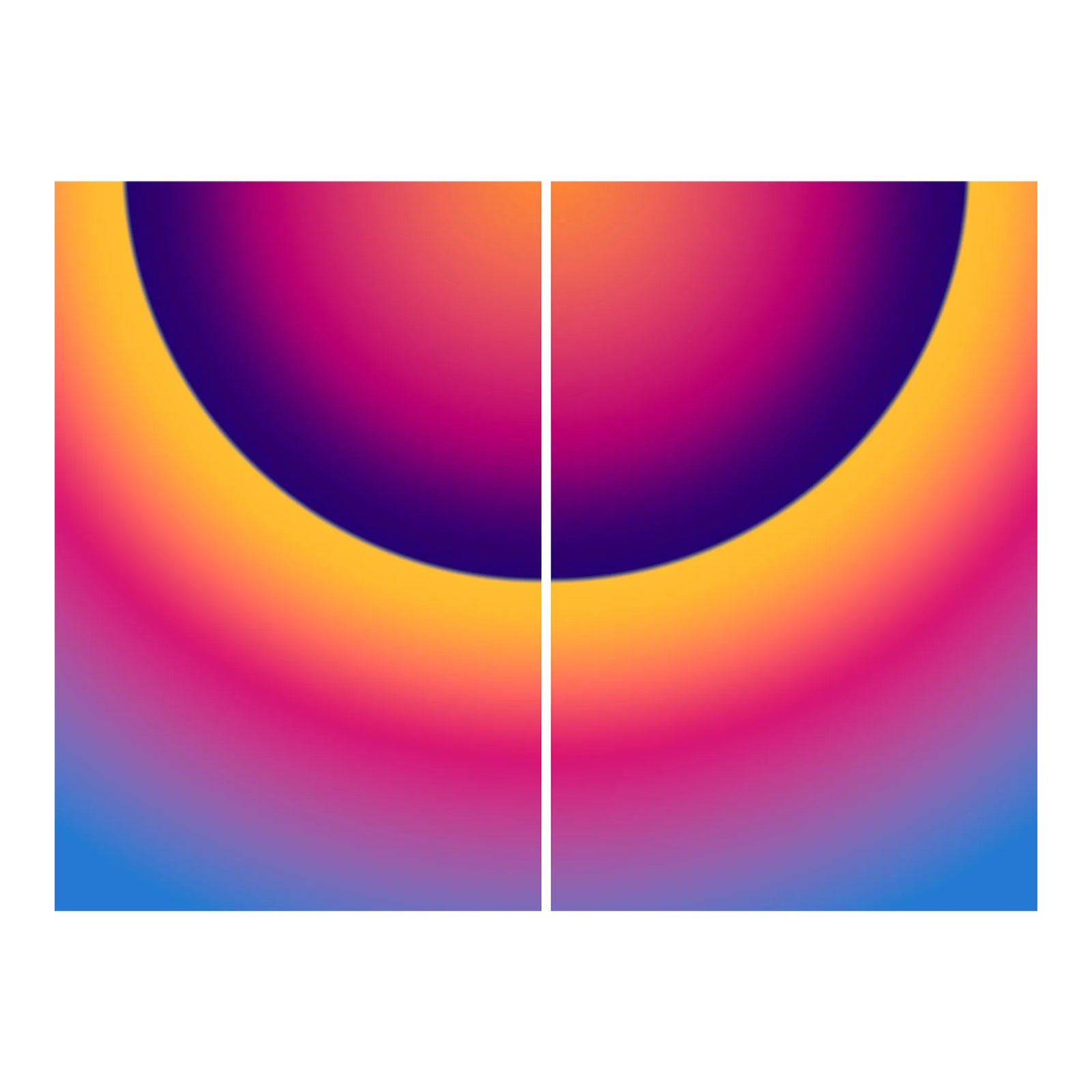 2024, Abstract Space Age, Sky Scape in Warm Tones, Purple Sunrise ...