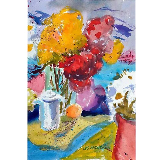 Red & Yellow Still Life | Chairish