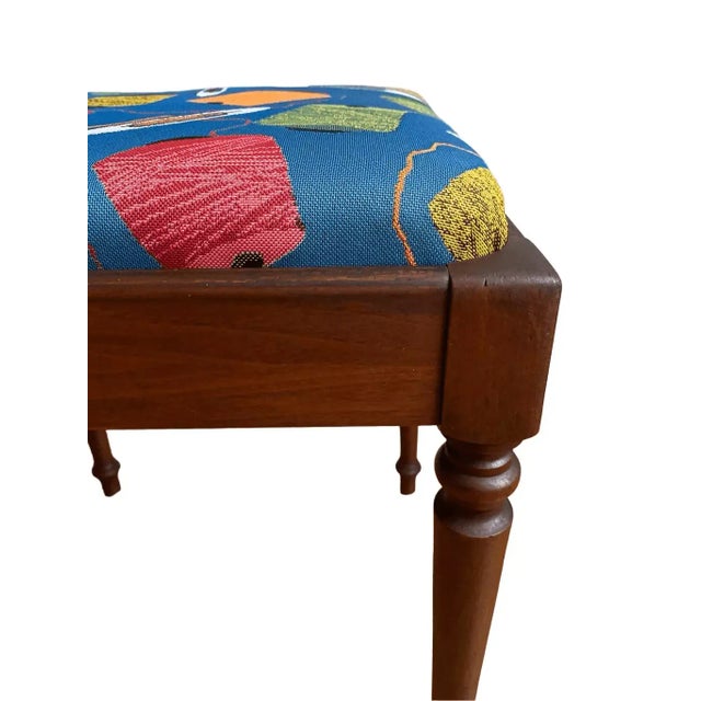 Mid 20th Century Vintage Singer Sewing Machine Stool Upholstered Seat ...
