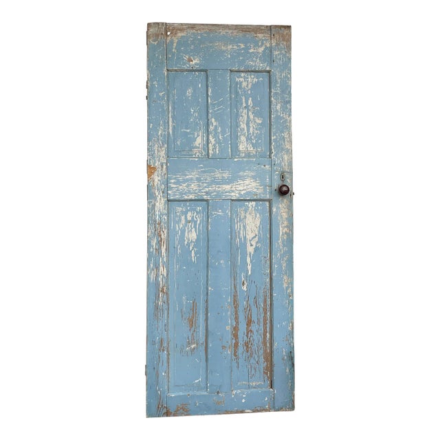 Vintage French Country Blue Door ~ Interior Rustic Distressed Farmhouse ...