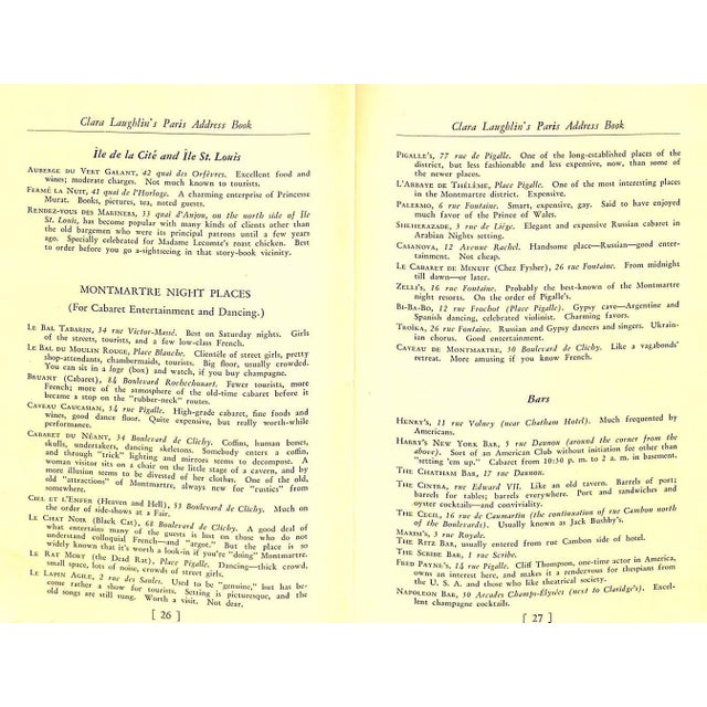 "Clara Laughlin's Paris Address Book" Laughlin Clara E. | Chairish