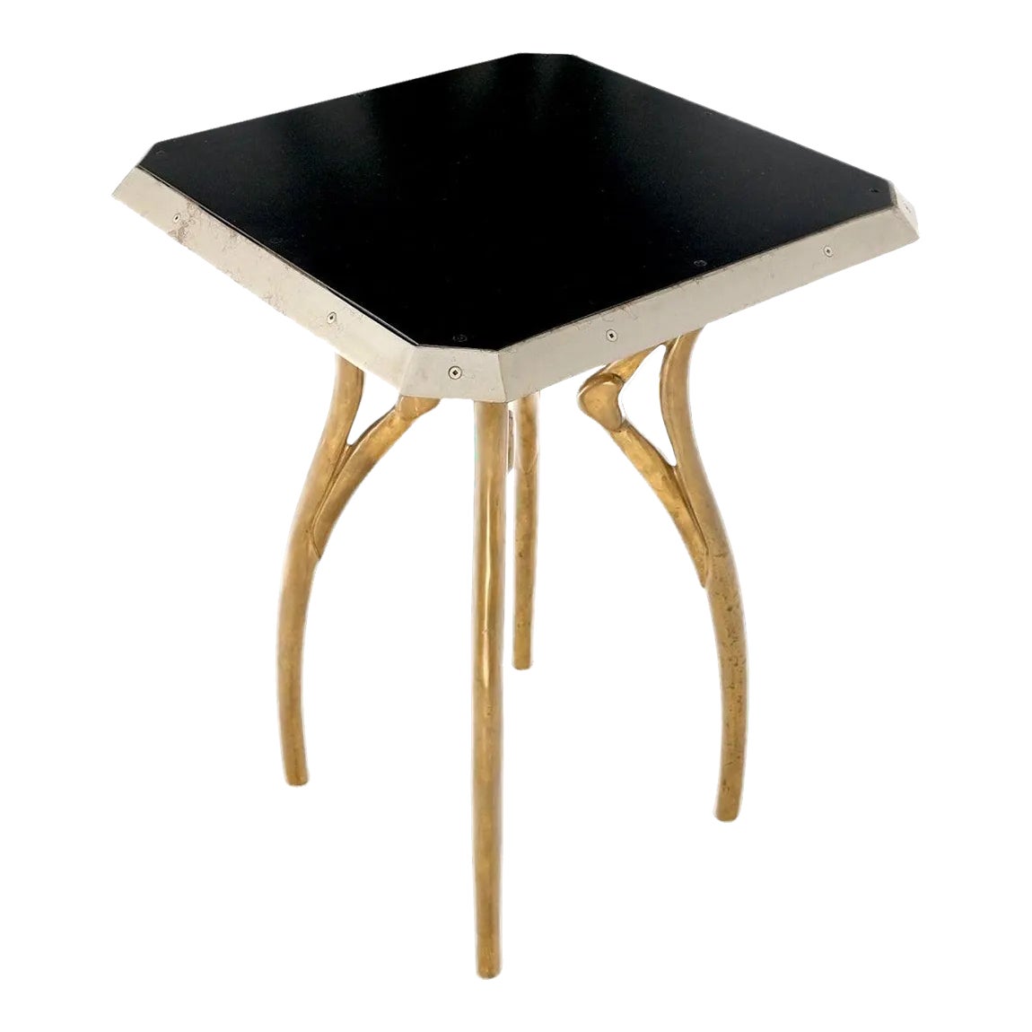 Heavy Cast Bronze Legs Studio Made Sculptural Side Cafe Petit Dining ...