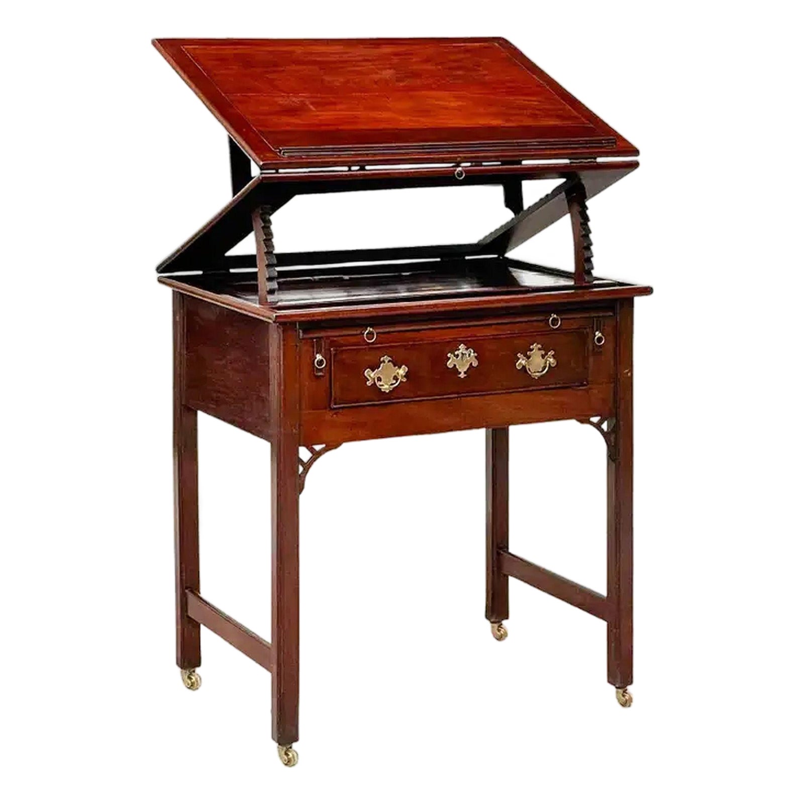 Standing English Architect's Drawing Table of Mahogany From the George ...