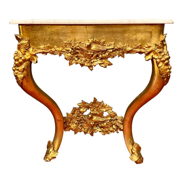 Gilded Italian Console | Chairish