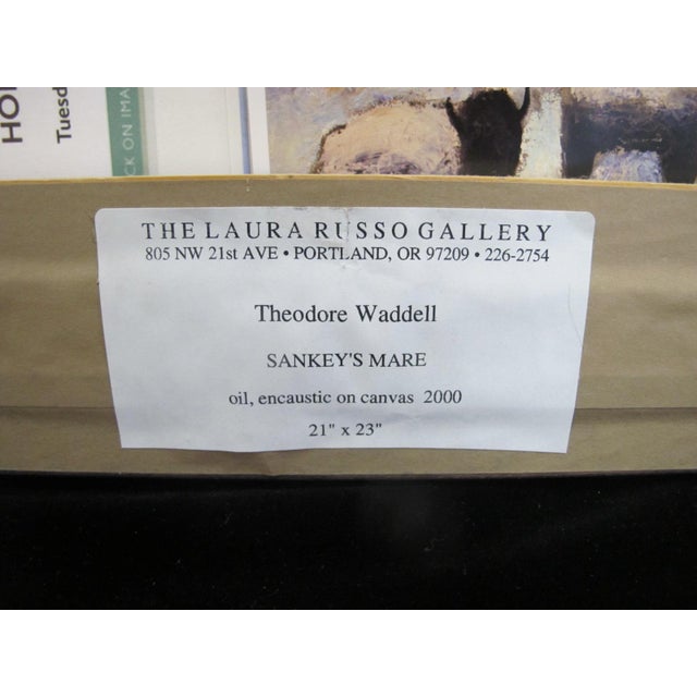 Theodore Waddell Montana Framed Sankey's Mare Horse Oil Encaustic ...