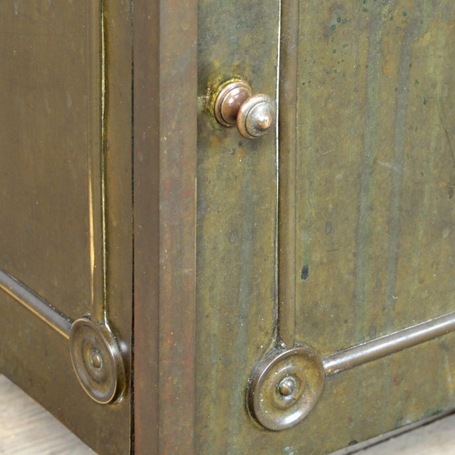 Brass Nightstand with Marble Top, 1910s | Chairish