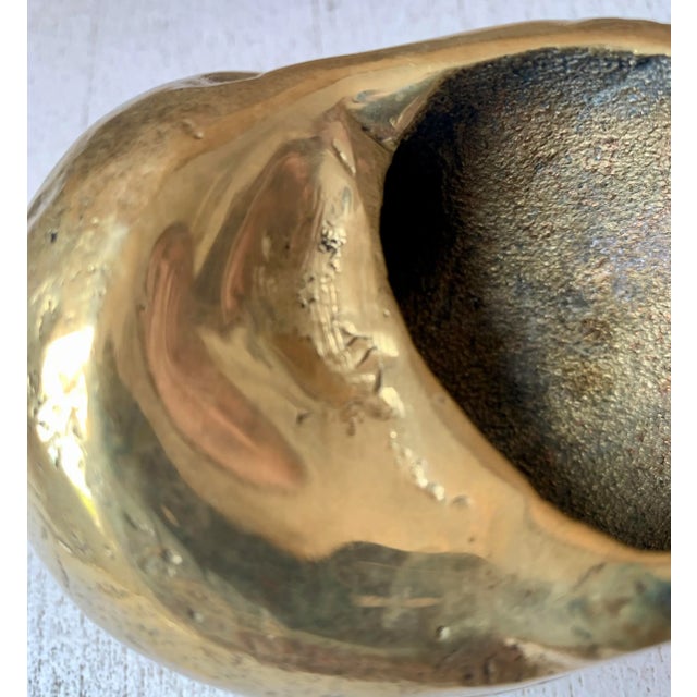 1950s Solid Sculptural Brass Shell, Italy | Chairish