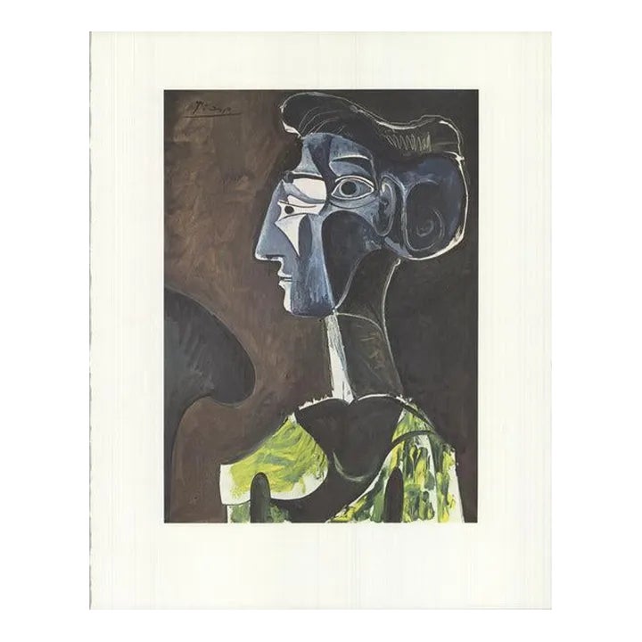 Pablo Picasso Grand Profil, 1990 | Chairish