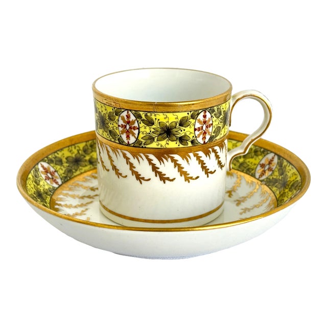 Early Spode 1800's Coffee Can Bute Shape Cup and Saucer, Josiah Spode ...