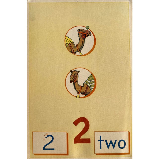 1960s Number 2 Camel Counting Screen Print | Chairish