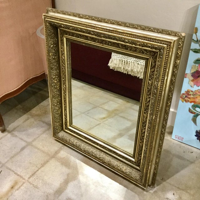 Antique Gold Frame Mirror | Chairish