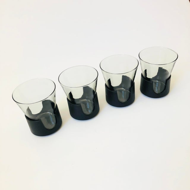 MCM Glass-Snap Cocktail Glasses by Corning - Set of 4 | Chairish