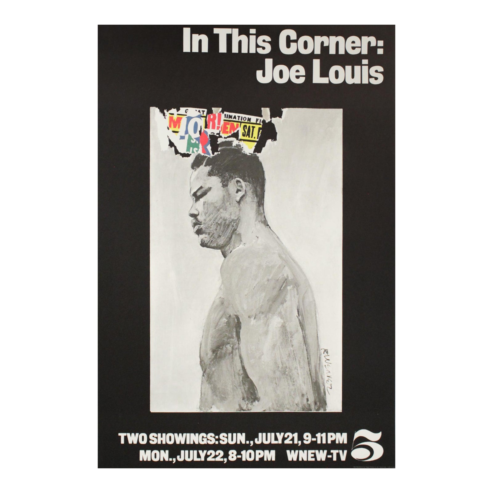 1994 Original Boxing Poster, in This Corner, Joe Louis (The 100 Best ...