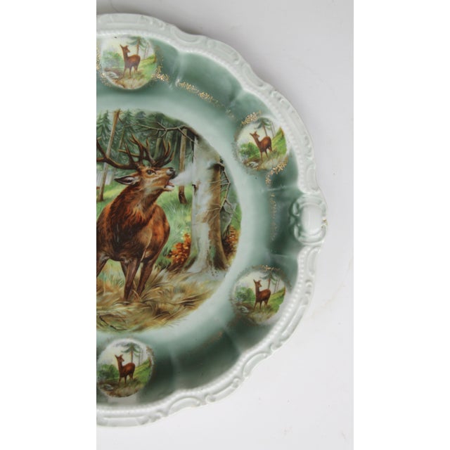 Antique Bavarian Elk Plate | Chairish