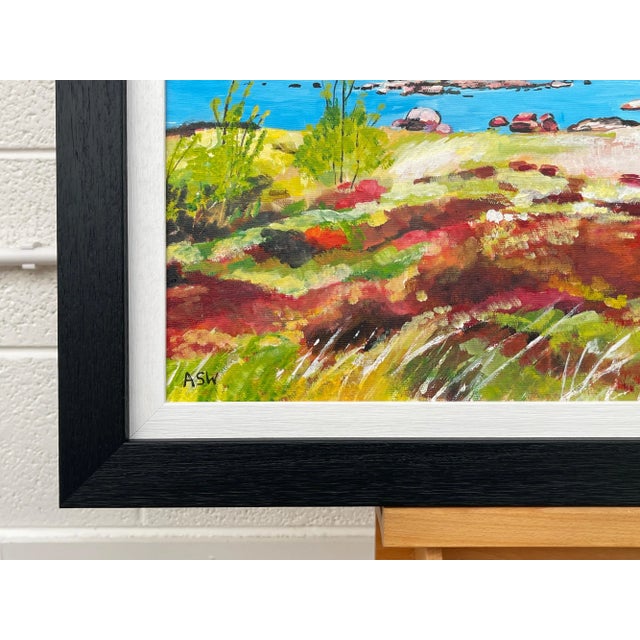 Angela Wakefield, Colourful Abstract Landscape Painting of Scottish ...