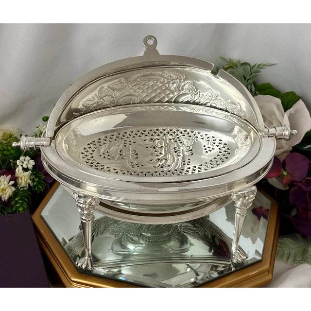 Antique Silver Plated Edwardian Revolving Breakfast Food Warmer ...