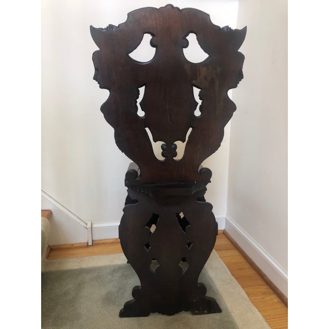 Italian Renaissance Style Walnut Sgabello Chair, 19th Century. | Chairish