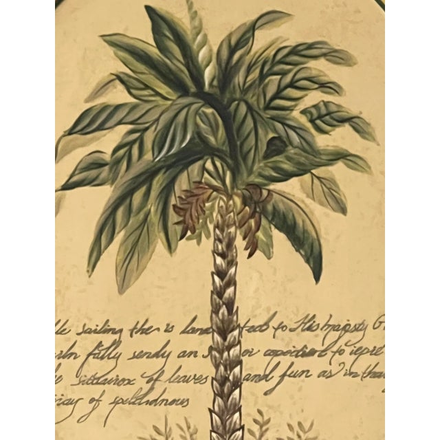 Vintage Palm Beach Regency Hand Painted Decorative Palm Tree Trays by ...