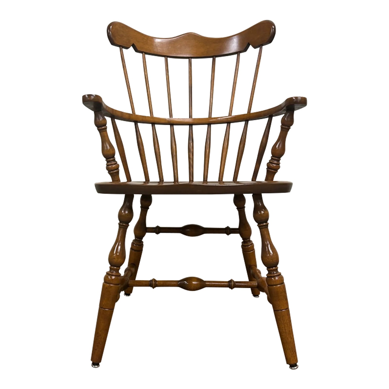 Vintage S Bent & Bros Colonial Style Maple Windsor Comb Back Dining ...