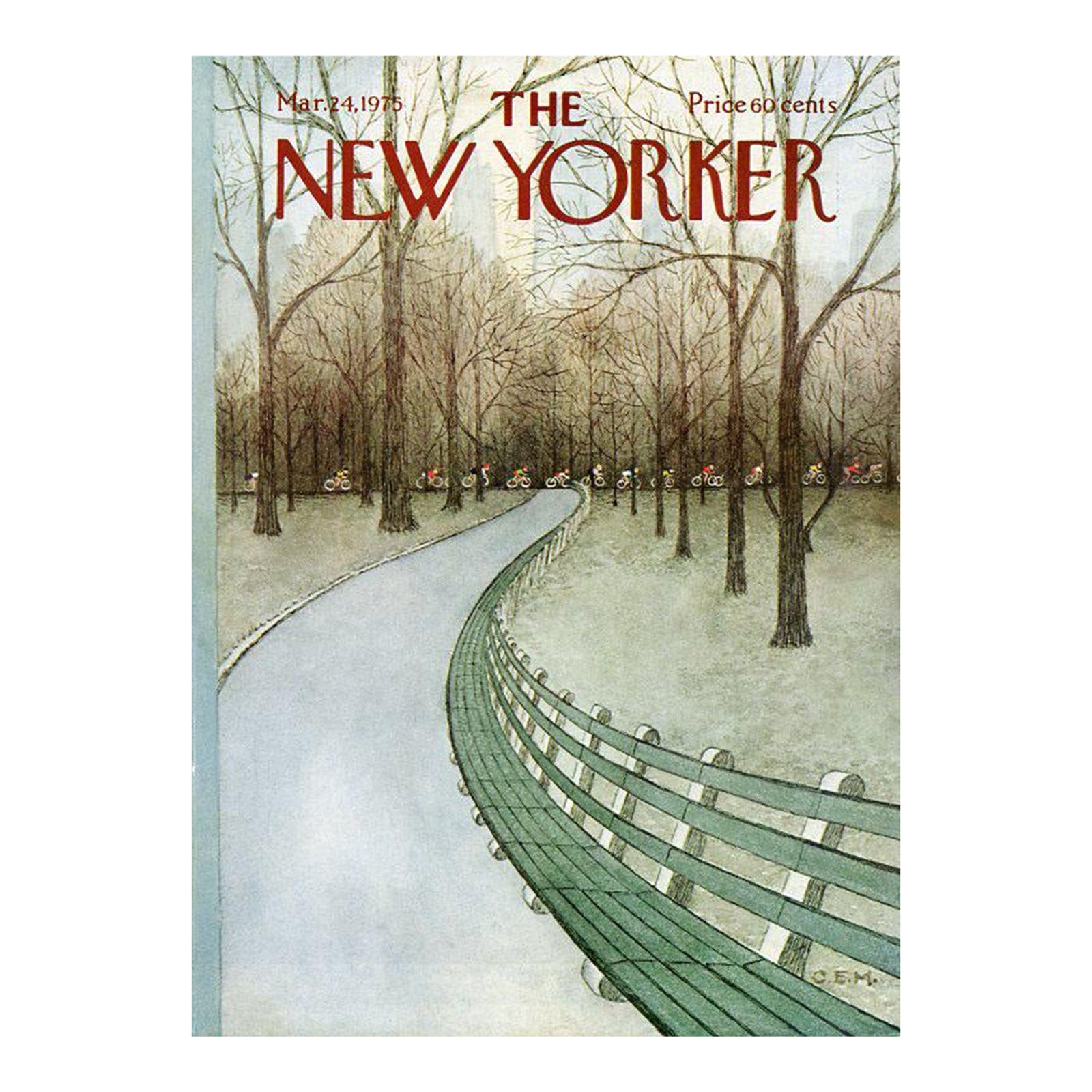 1975 Vintage New Yorker Cover, March 24 (Charles Martin), Original New ...