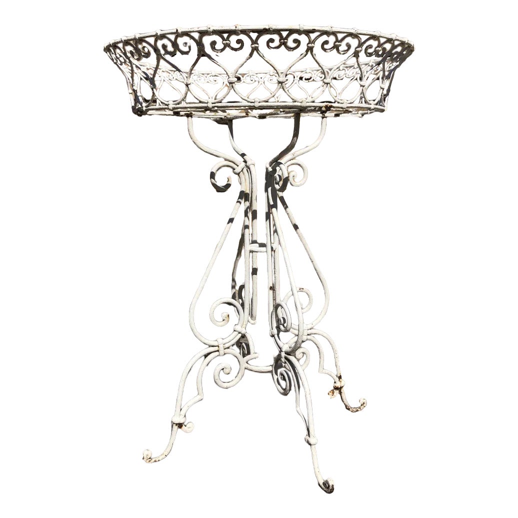 German Plant Stand in Iron, 1900 | Chairish