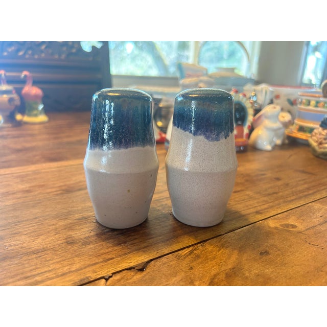 1990s Americana Arts & Crafts Movement Hand Thrown Ceramic Salt ...