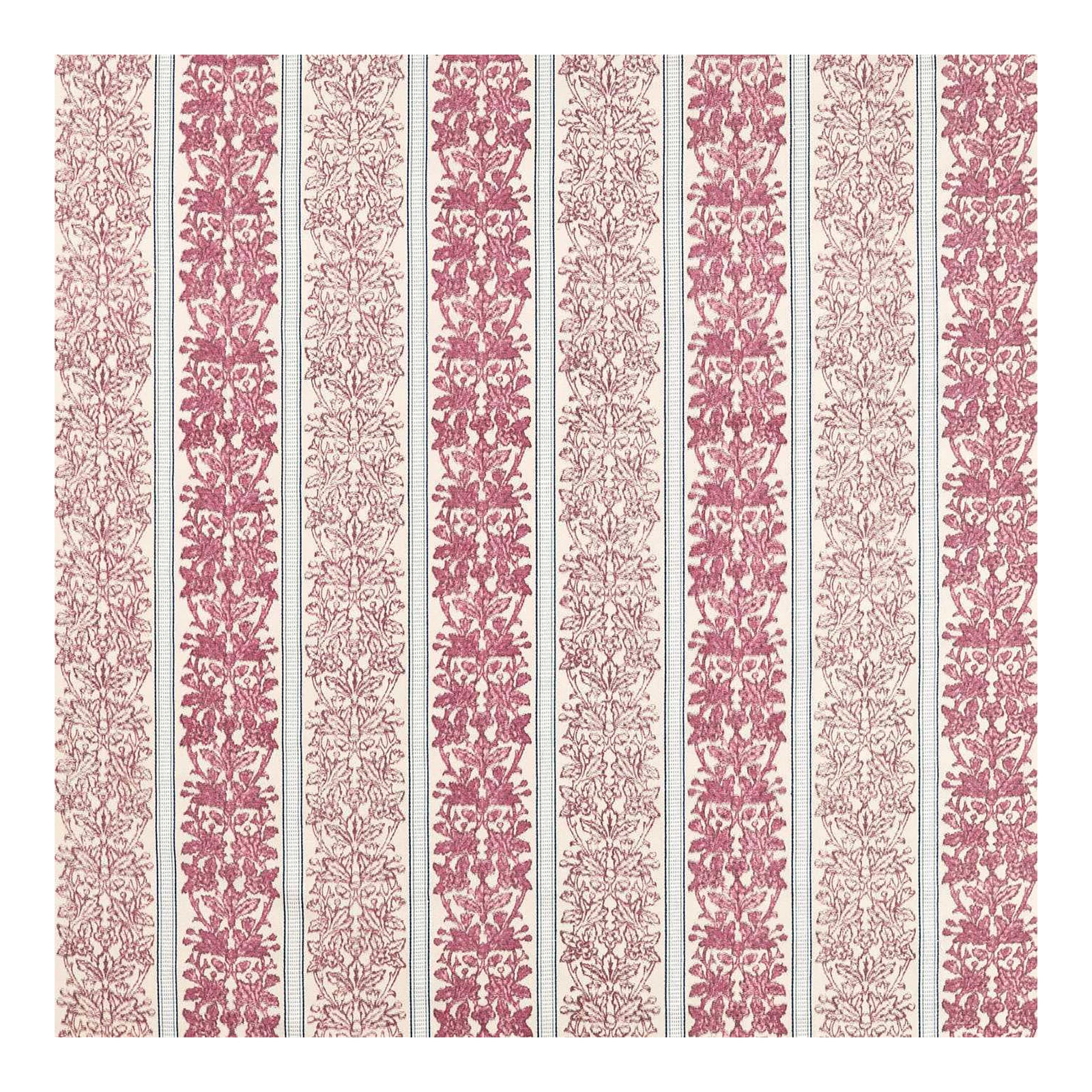 Morris & Co. Oak & Blossom Weave Fabric in Madder | Chairish