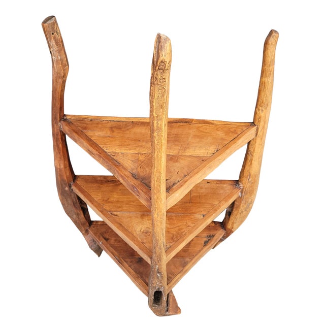 1960s Three Tier French Country Farm Corner Shelf | Chairish
