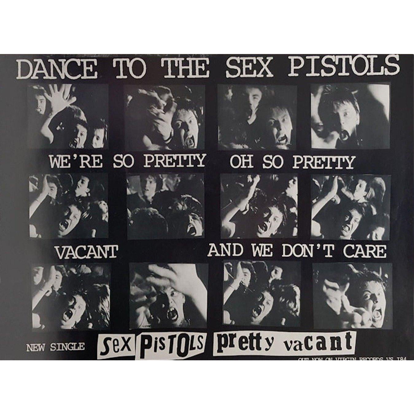 1977 Jamie Reid, "Sex Pistols - Pretty Vacant" Poster | Chairish