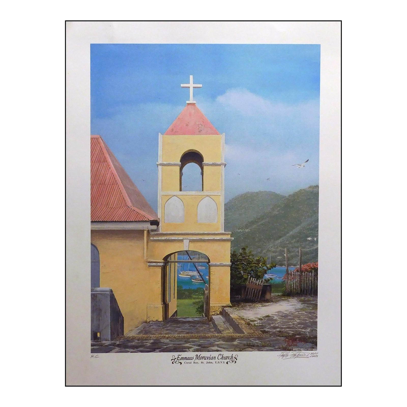 Pete Peterson Emmaus Morarian Church Hand Signed Limited Edition Art ...
