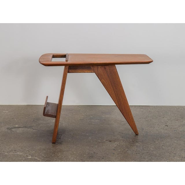 20th Century Jens Risom Walnut Magazine Table | Chairish