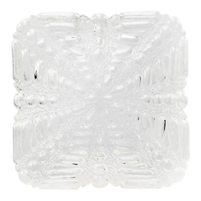 Mid Century Square Clear Glass Scone Chairish