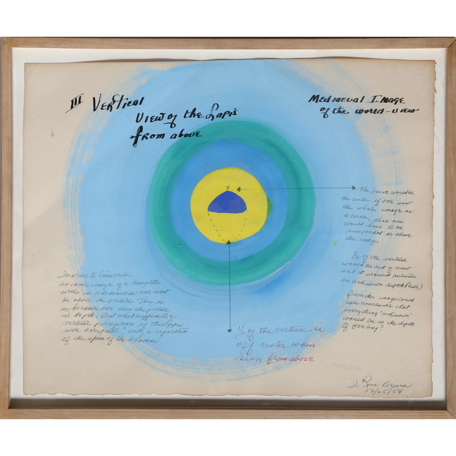 The Lapis III, Irene Rice Pereira Watercolor & Ink on Paper Painting ...