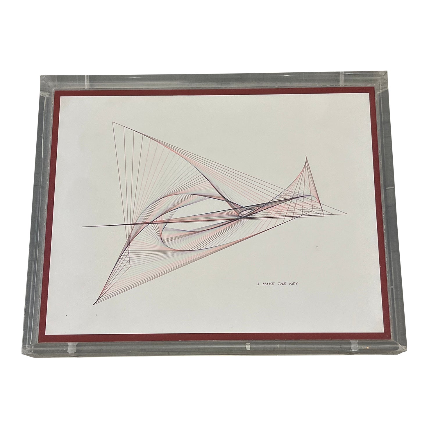 Mid 20th Century "I Have the Key" Antique Line Drawing | Chairish