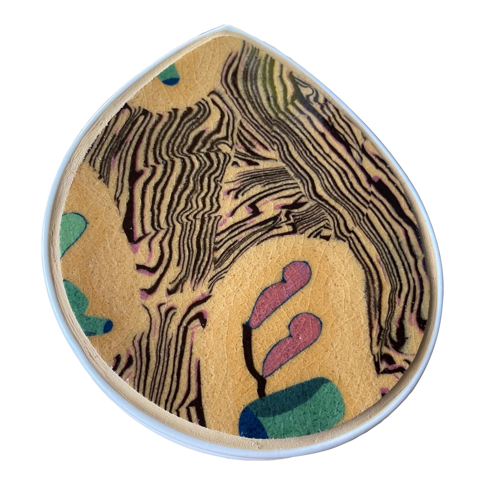 Neil Forrest Postmodern Ceramic Sculpture Oslo Norway Signed | Chairish