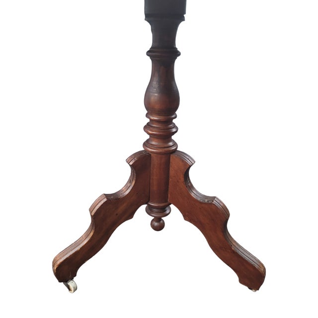 Antique Round Victorian Foyer Table | Chairish