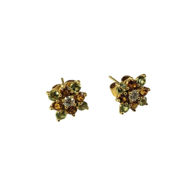 Mid 20th Century Bielka 18 Karat Yellow Gold Citrine, Diamond and ...