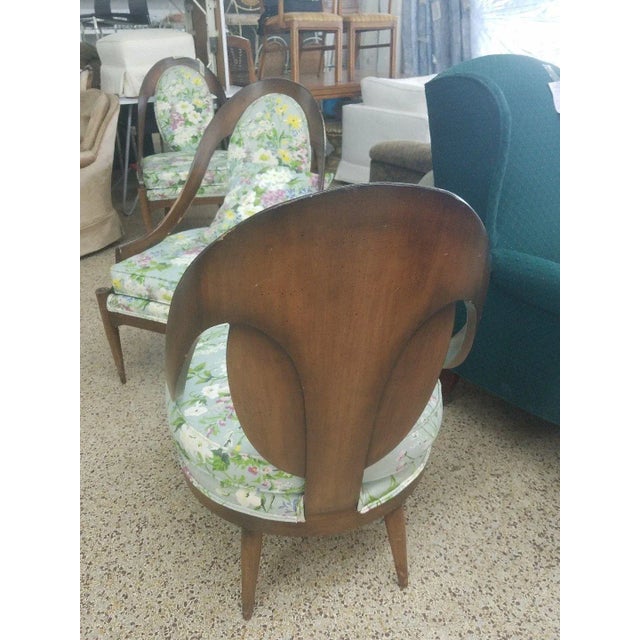 Mid-Century Spoon Back Chairs - A Pair | Chairish