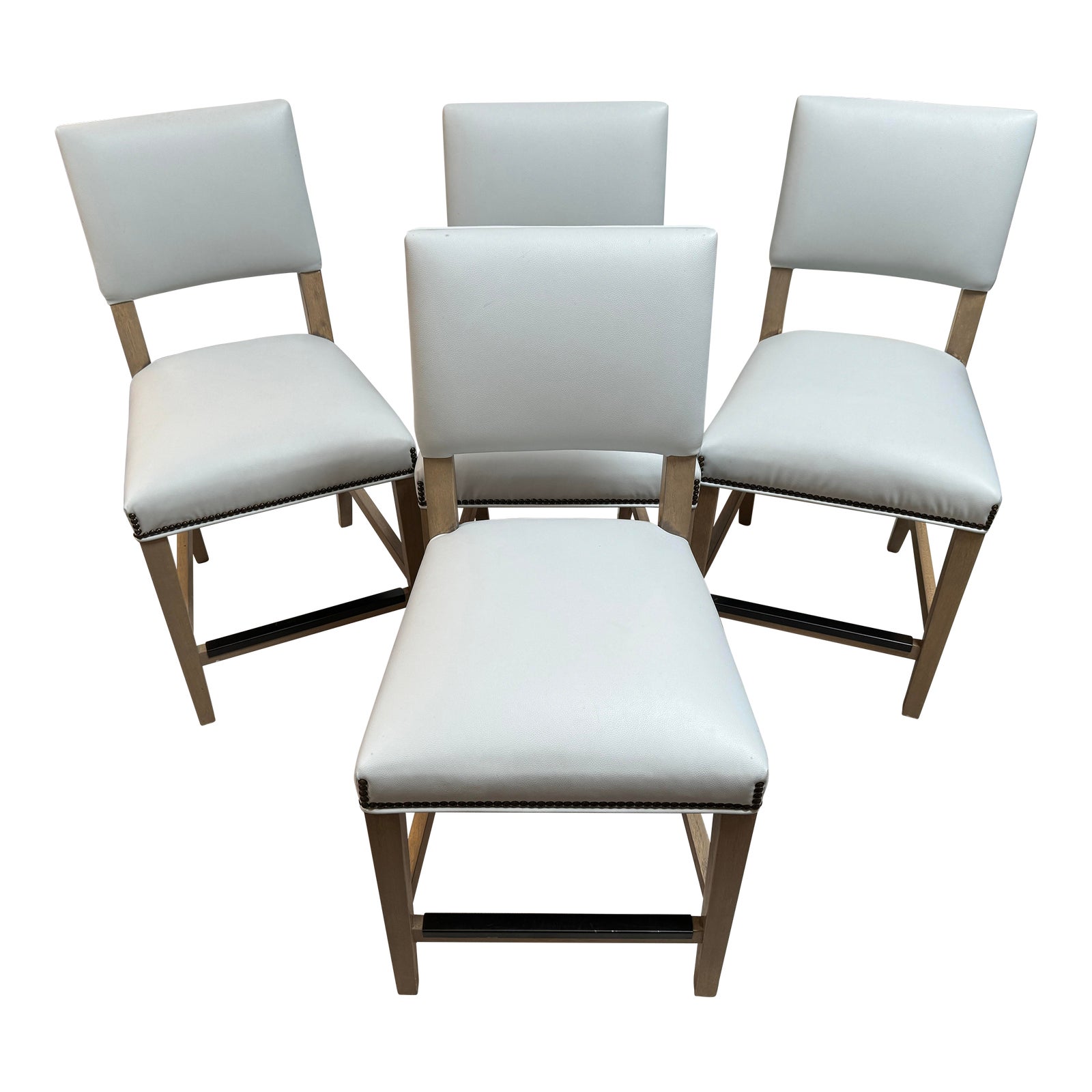 Custom-Made Counter Stools, Set of Four | Chairish