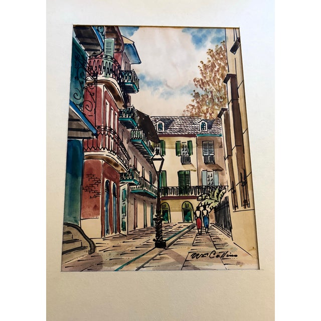 Vintage William Collins New Orleans Original Watercolor Paintings - Set ...