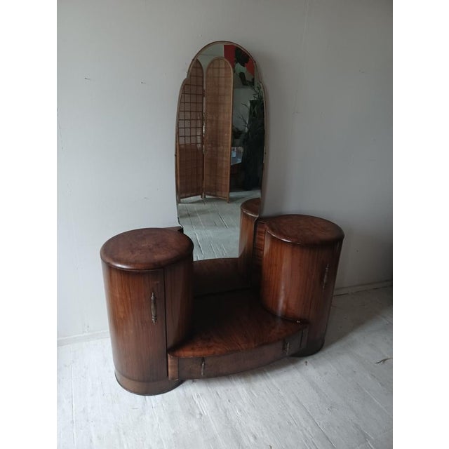 Art Deco Mirrored Bedroom Vanity Dressing Table by Shrager Brothers Masterpiece Furniture London Chairish