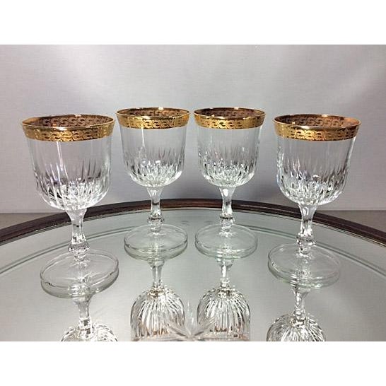 Vintage Gold Rimmed Cordial Glasses Set Of 4 Chairish