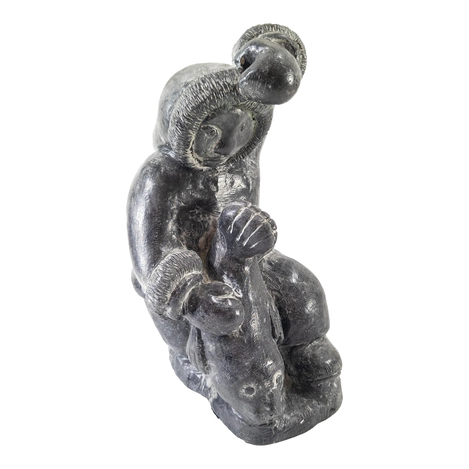 Late 20th Century Native American Canadian Inuit Eskimo Original Wolf ...