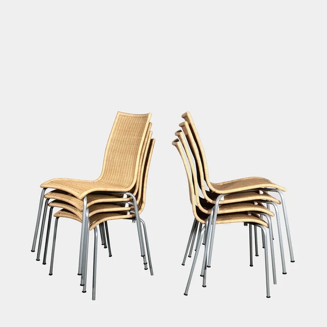 Alchemilla Wicker Stacking Chairs Designed by Miki Astori for Driade ...