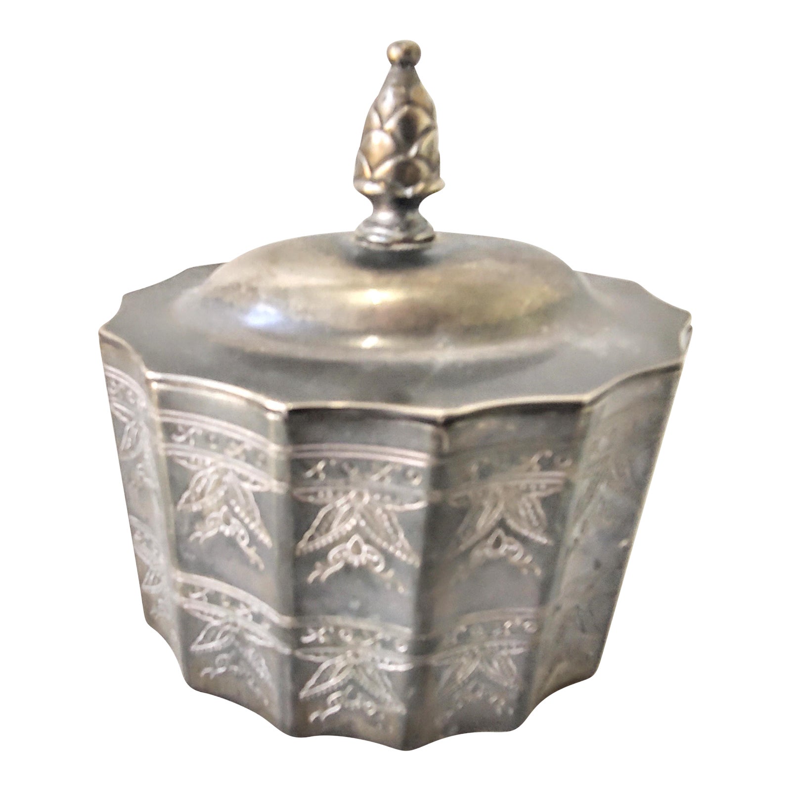 Silver Plated Godinger Trinket Box | Chairish