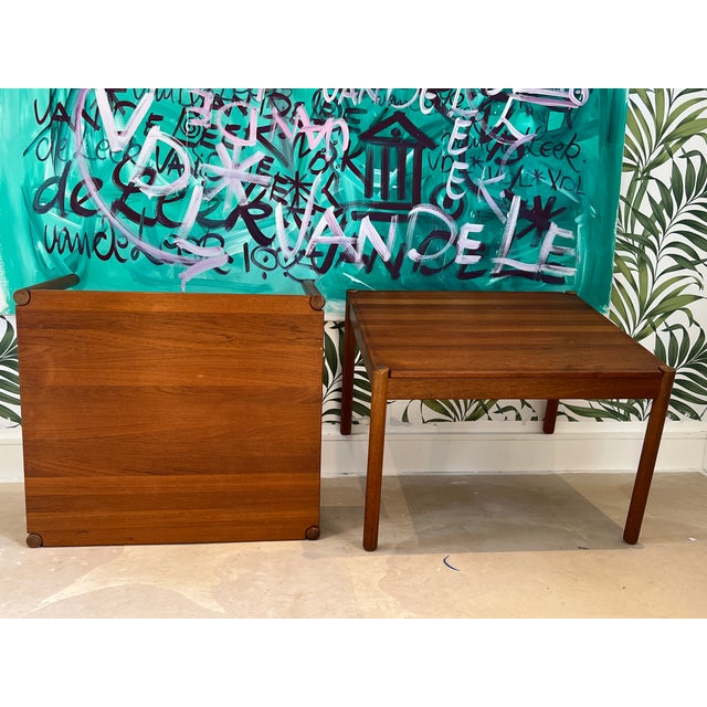 1960s Danish Modern Pair of Solid Teak End Tables by Magnus Olesen ...