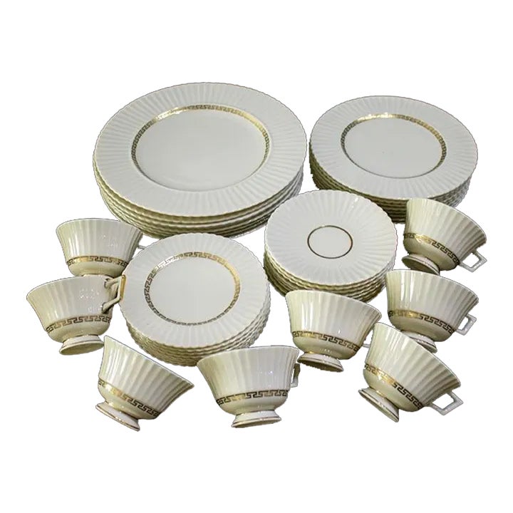 Lenox China Cretan Pattern - Service for 8 | Chairish