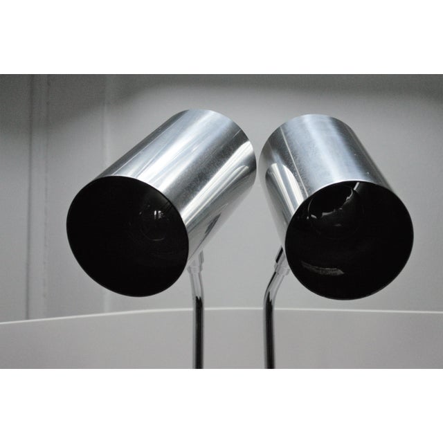 1960s Robert Sonneman Omi Koch & Lowy Double Headed Cannister Polished ...