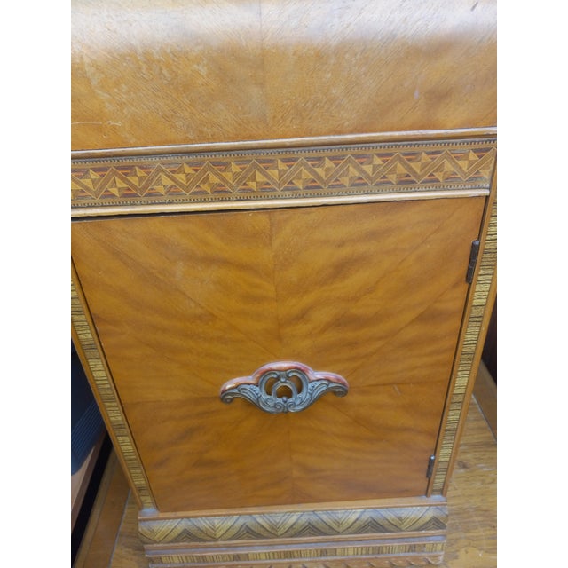 1930s Art Deco Waterfall Bedroom Set. 4 Piece Original Vintage Suite ...